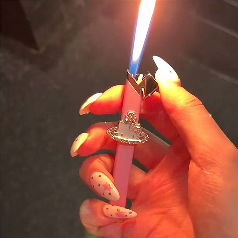 Handmade Saturn Hello Kitty Small Thin Strip Lighter – Gotgool